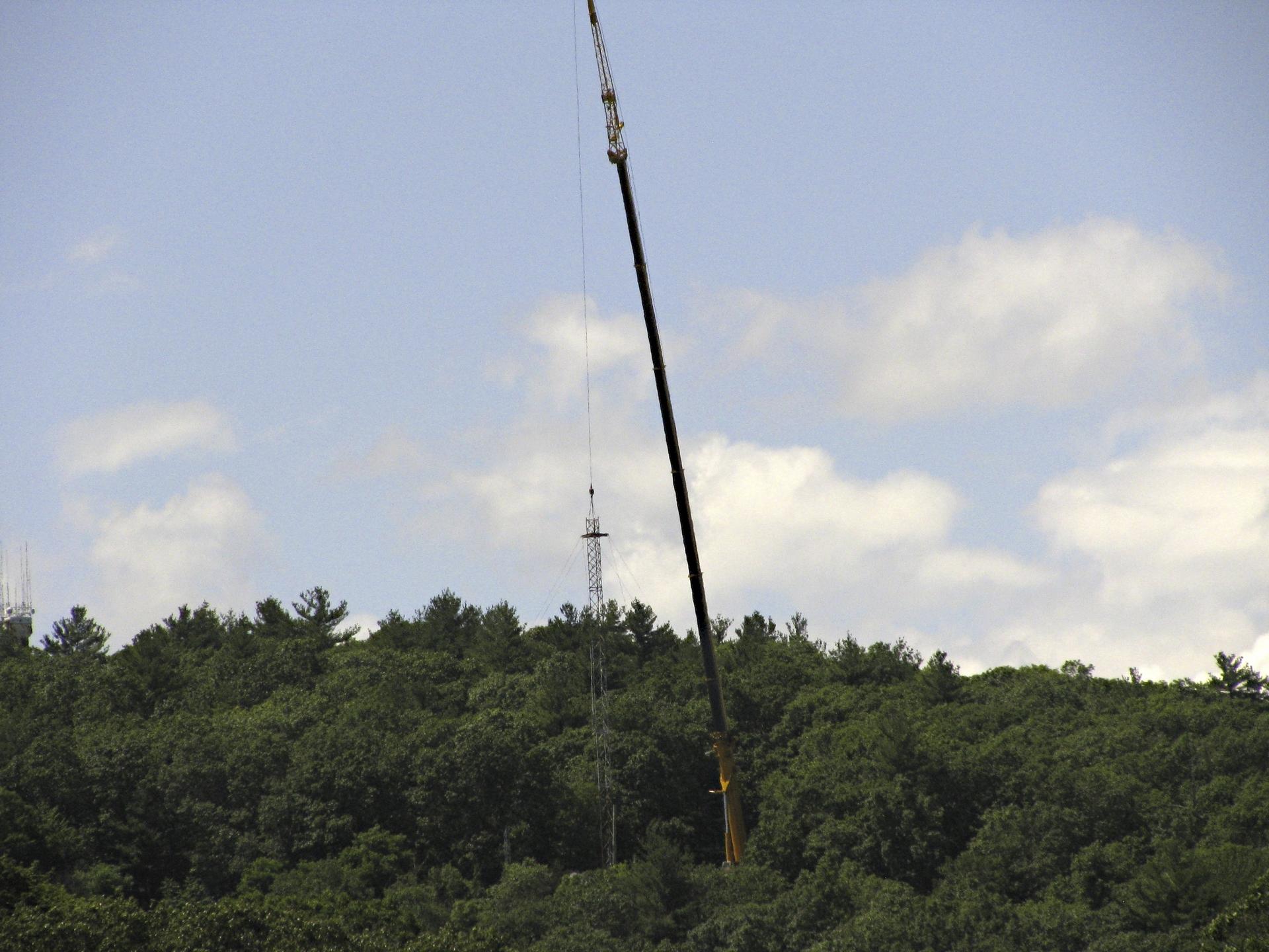 Controversial communication tower comes down - Waltham Land Trust